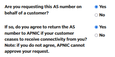 Apply for an AS Number via MyAPNIC