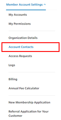 Manage APNIC account contacts