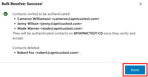 Manage APNIC account contacts