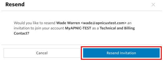 Manage APNIC account contacts
